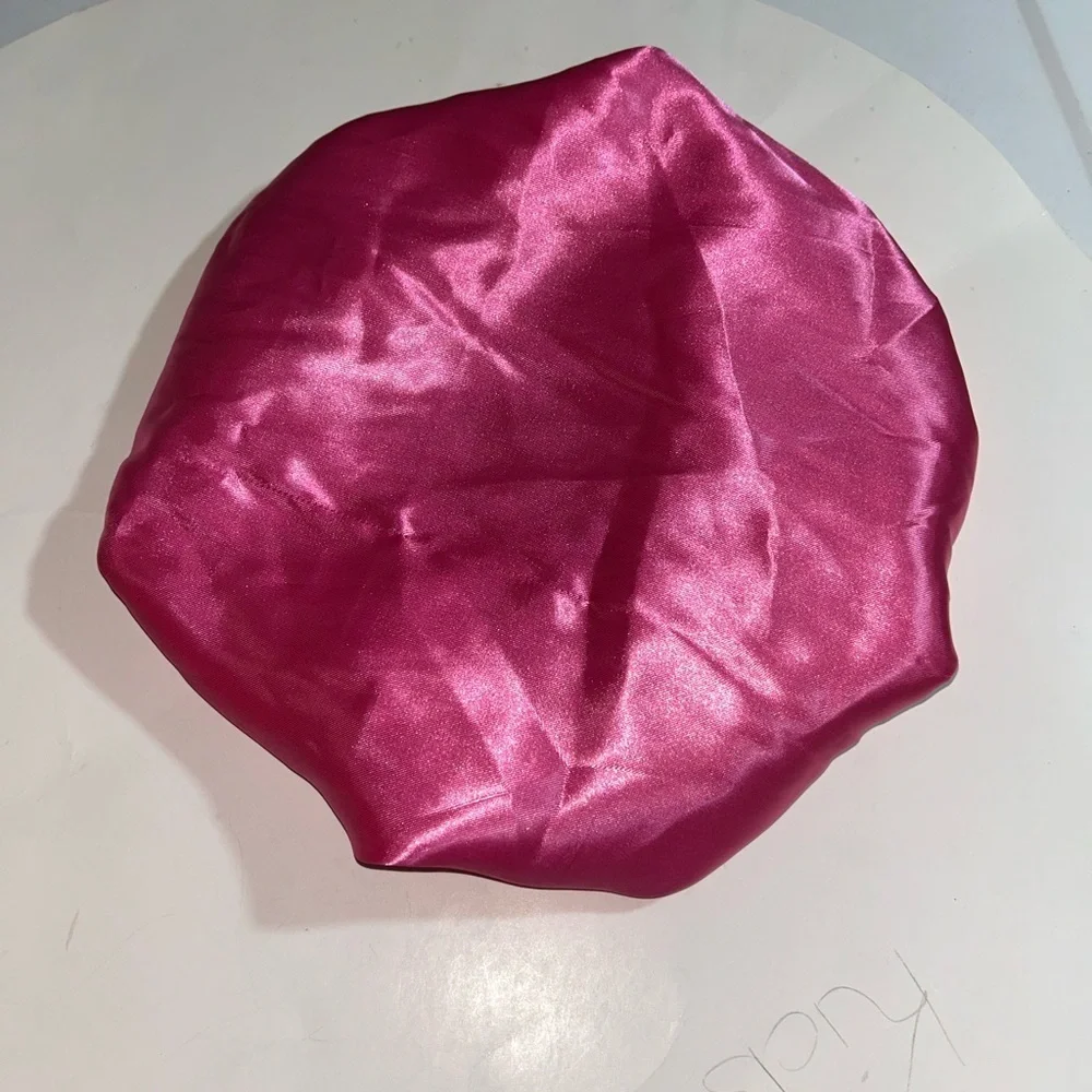 kkcollectionsss | Accessories | Pink Satin Hair Bonnet | Poshmark